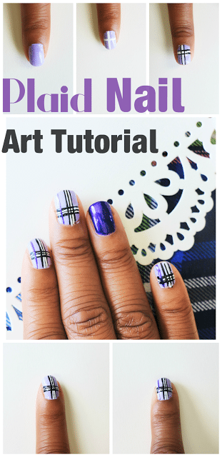 Color U Bold: Plaid Nail Art Tutorial | Beyond Black & White
